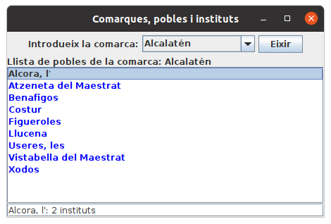 Exercicis | Accés a Dades